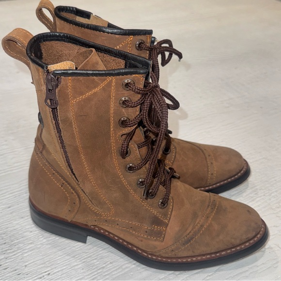Vulcan | Shoes | Vulcan Leather Lace Up Boots Rare Boots Combat Boots ...